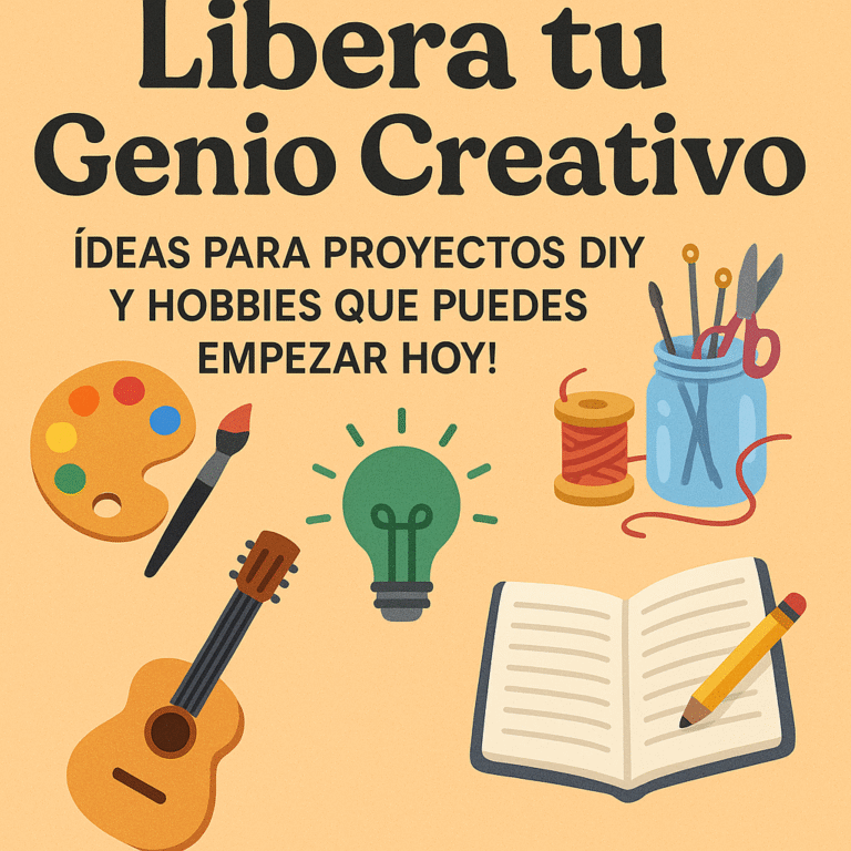 Libera tu Genio Creativo: ¡Ideas para Proyectos DIY y Hobbies que ...